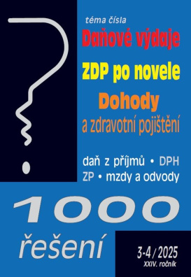 Kniha 1000 řešení. Daňové výdaje, ZDP po novele, Dohody a zdravotní ...